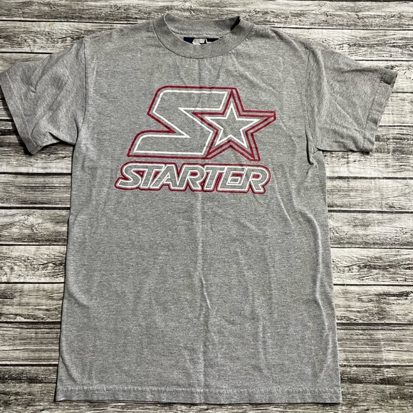 STARTER | Shirts | Mens Small Starter Graphic Logo Gray Tshirt ...